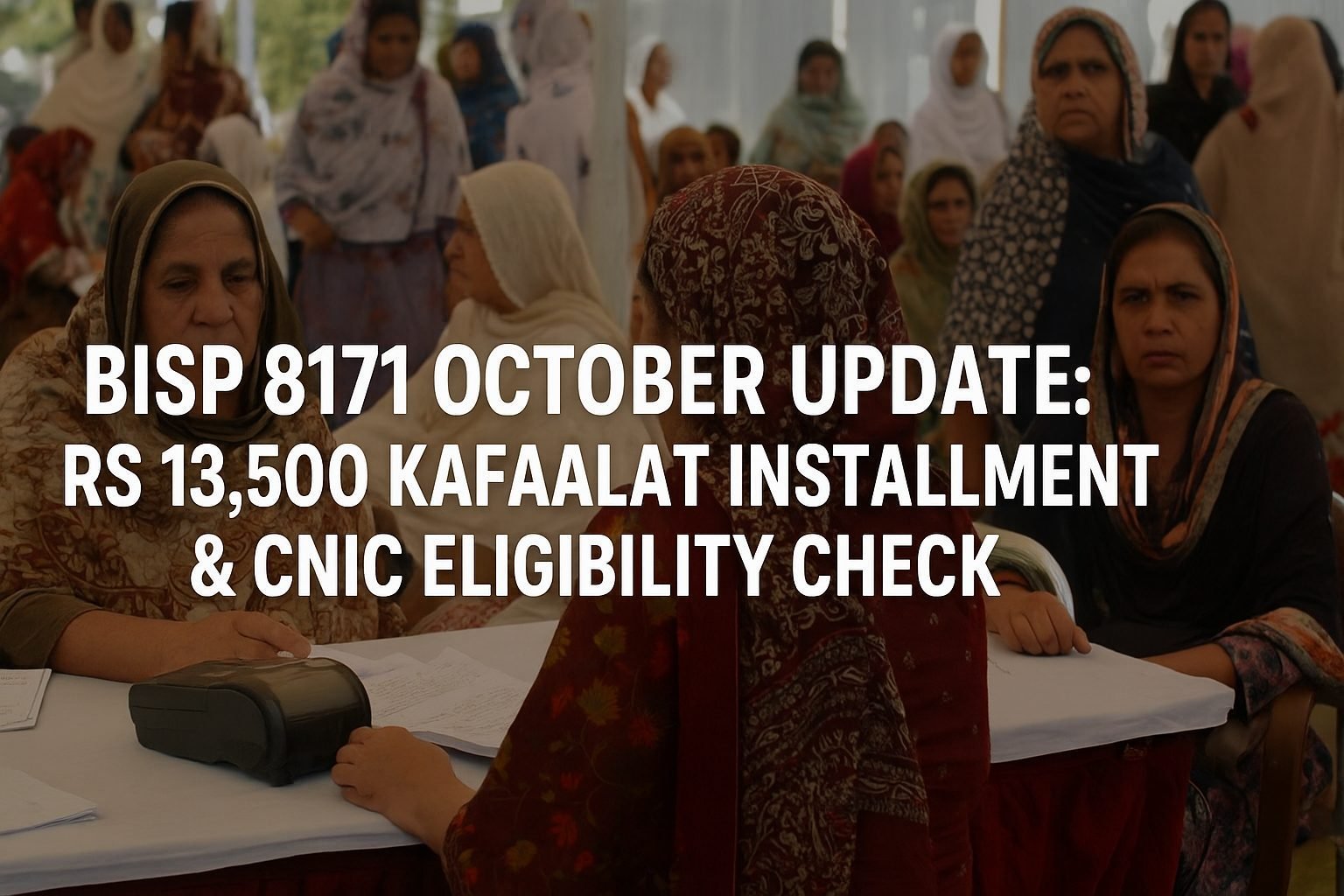 BISP 8171 October 2025 Payment – Rs 13,500 Kafaalat & CNIC Eligibility ...