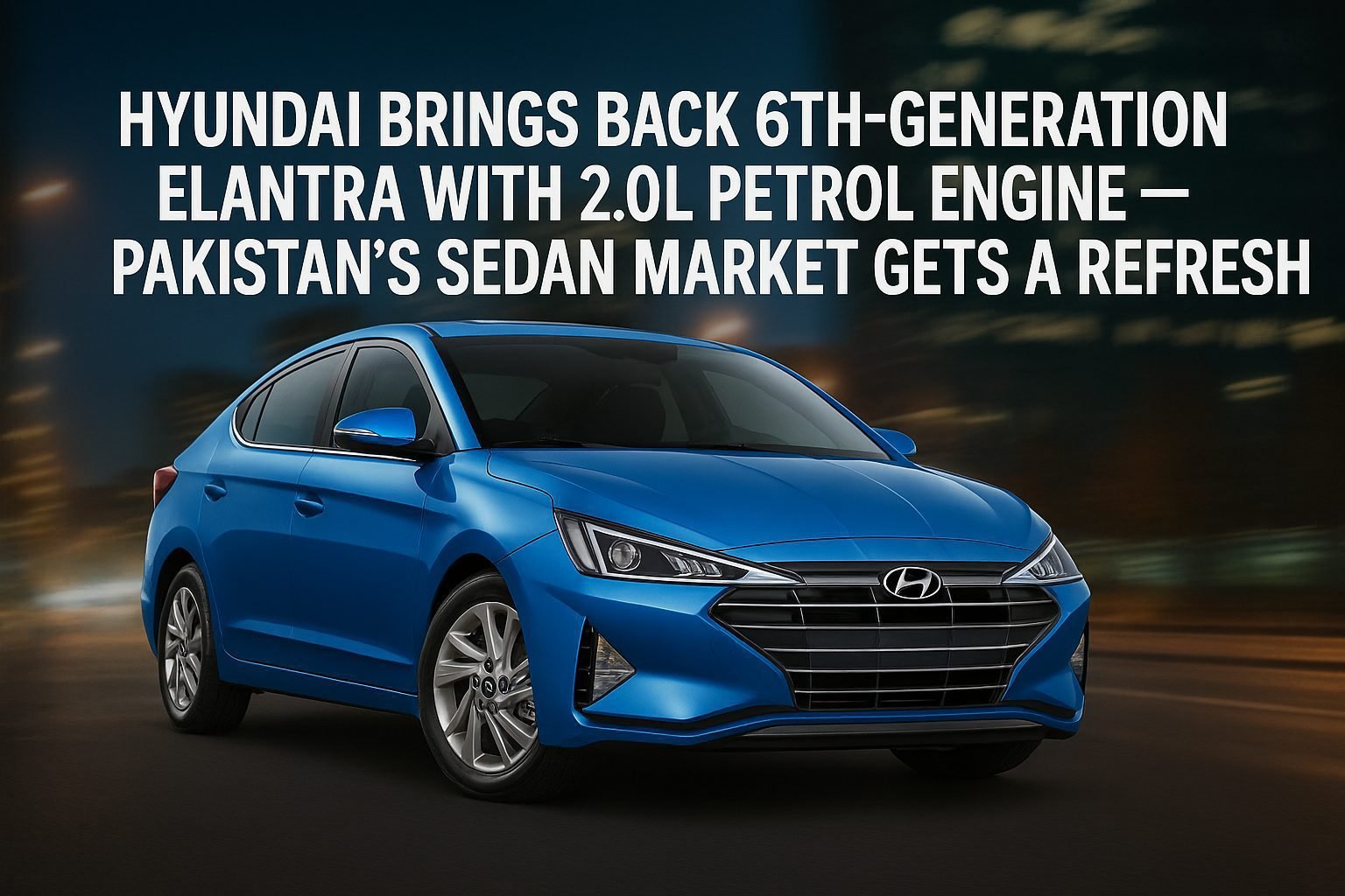 Hyundai Elantra 2.0L Pakistan – Price, Specs & Booking Details