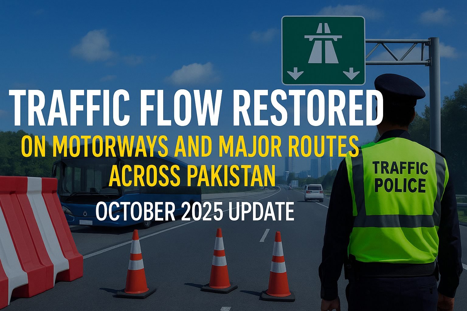 Traffic Flow Restored on Pakistan Motorways and Major Routes — October 2025