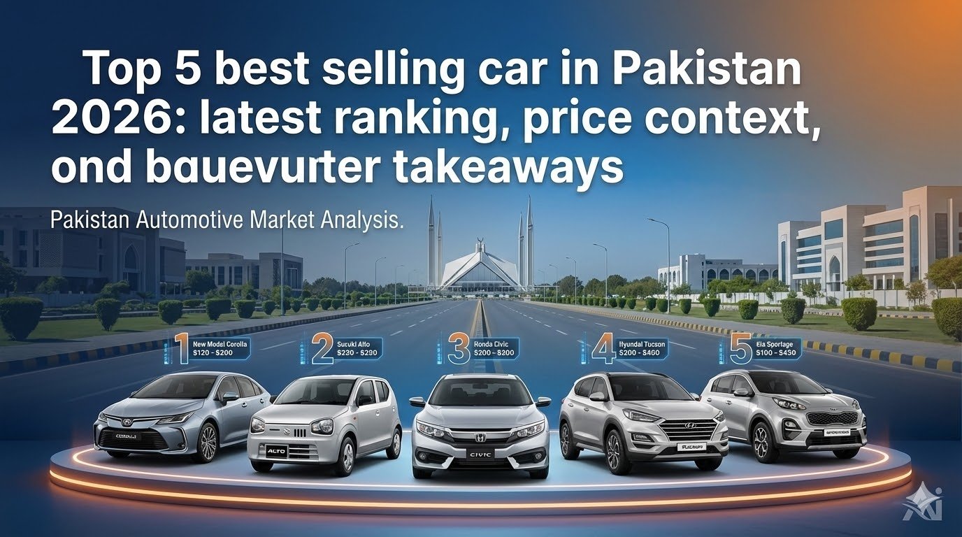 Top 5 best selling car in Pakistan 2026: latest list and buyer guide